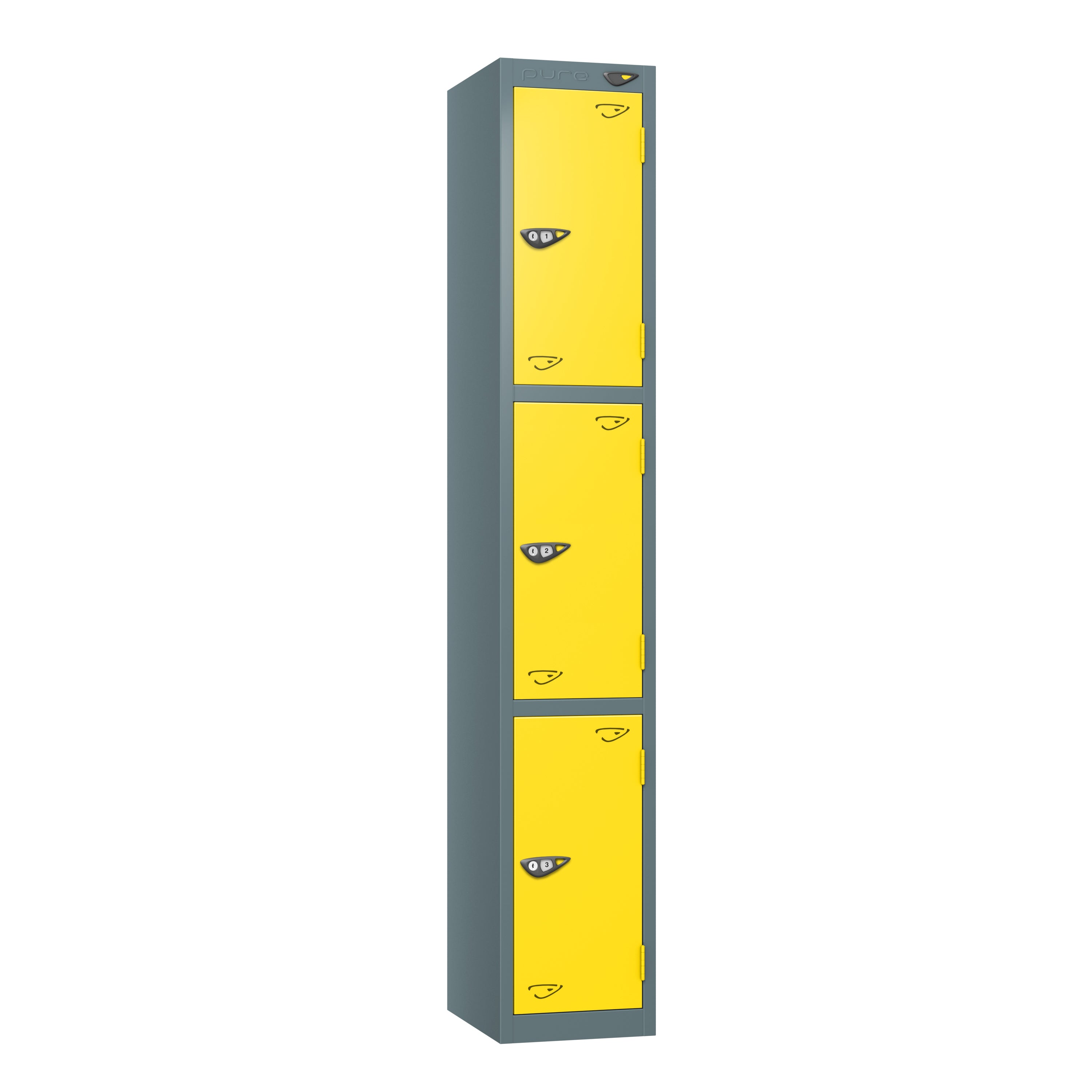 Pure Prime Standard 3 Tier Locker - Slate Grey Carcass – Ironstor ...