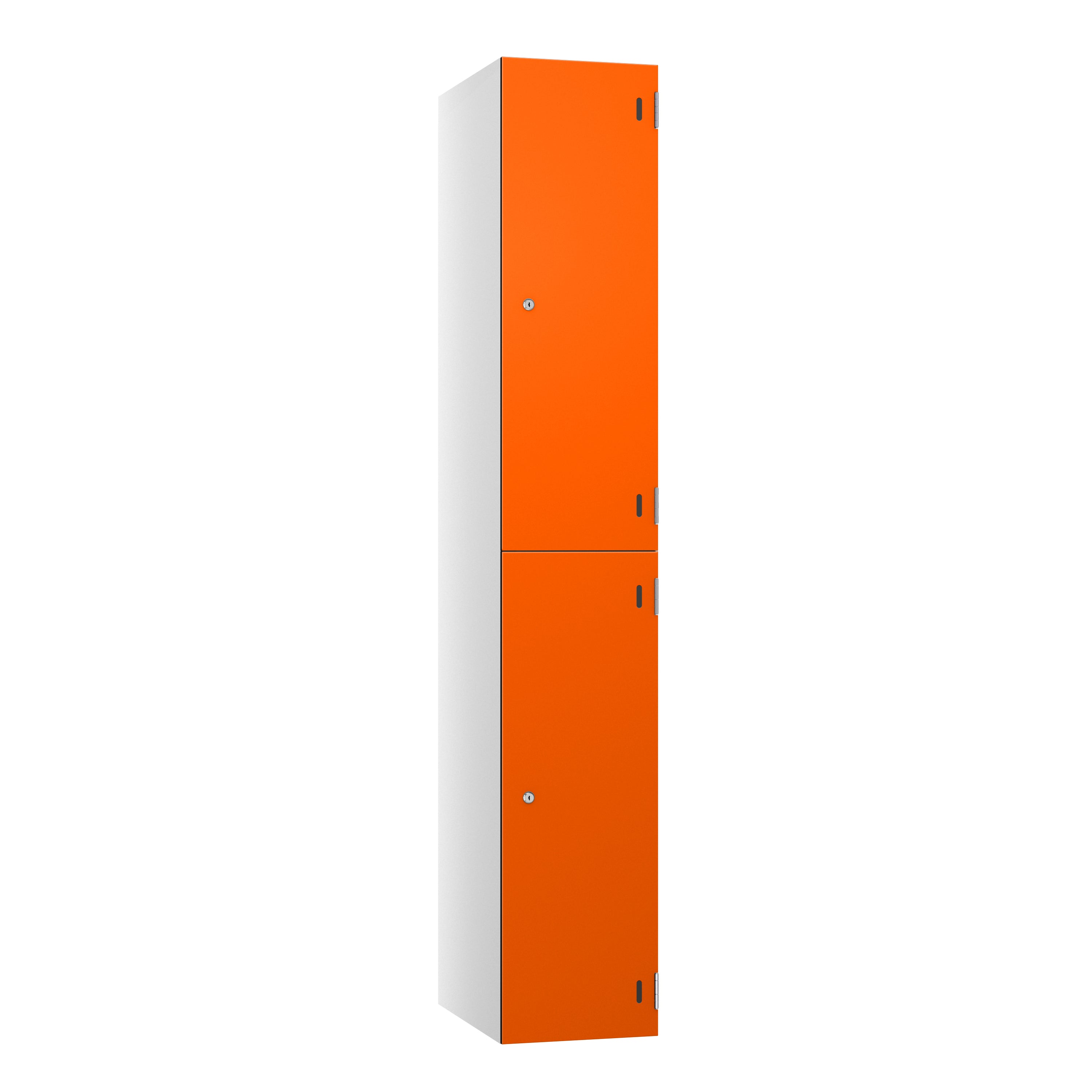 2 Tier Locker (2 Doors) - Pure Laminate - Silver Carcass – Ironstor ...